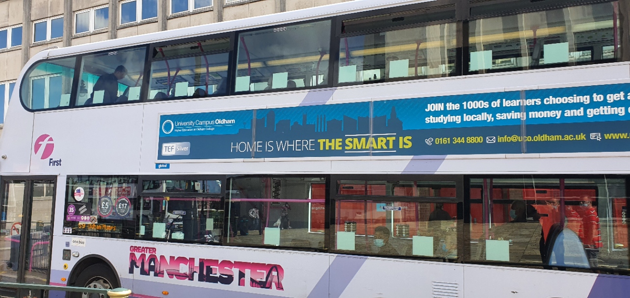 Bus Advertising Campaign for Oldham College a Huge Success - News ...